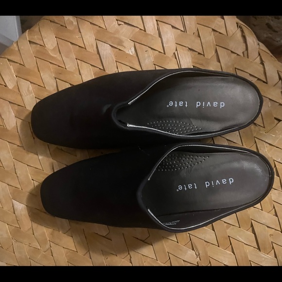 David Tate | Shoes | David Tate Inch Heel Mules In Black Size 7 | Poshmark